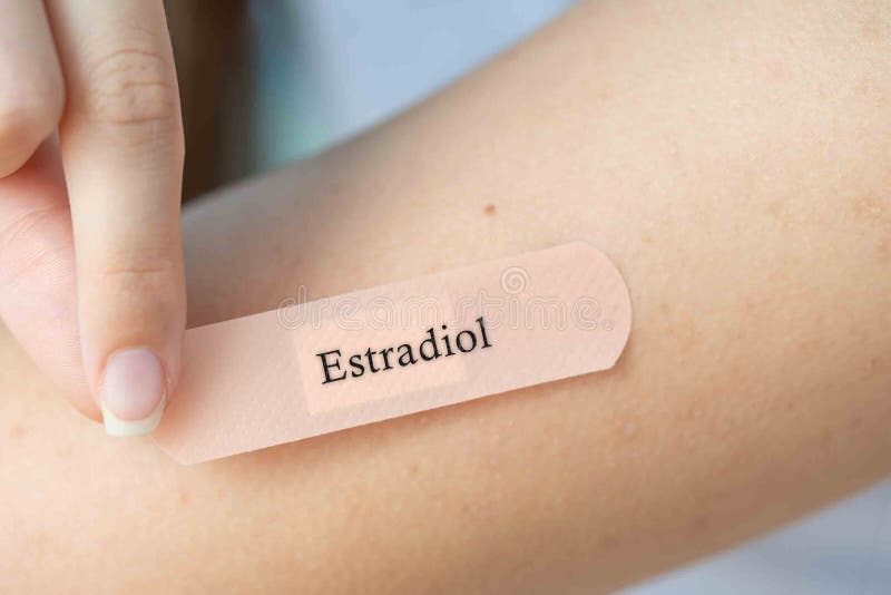 Estradiol Transdermal Patch Stock Image - Image of estradiol, estrogen ...