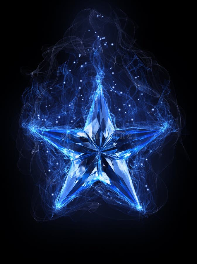 Estrela azul imagem de stock. Imagem de idéias, bizarra - 43743851