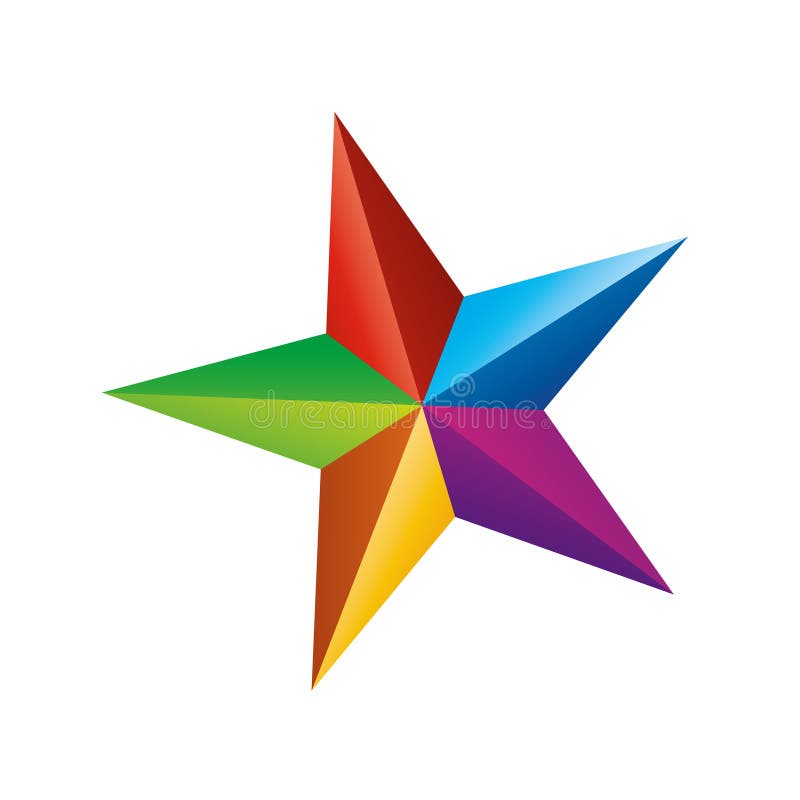 As Bandeiras Da Estrela Do Grupo De Cor Moldam O Molde Para O Projeto ...