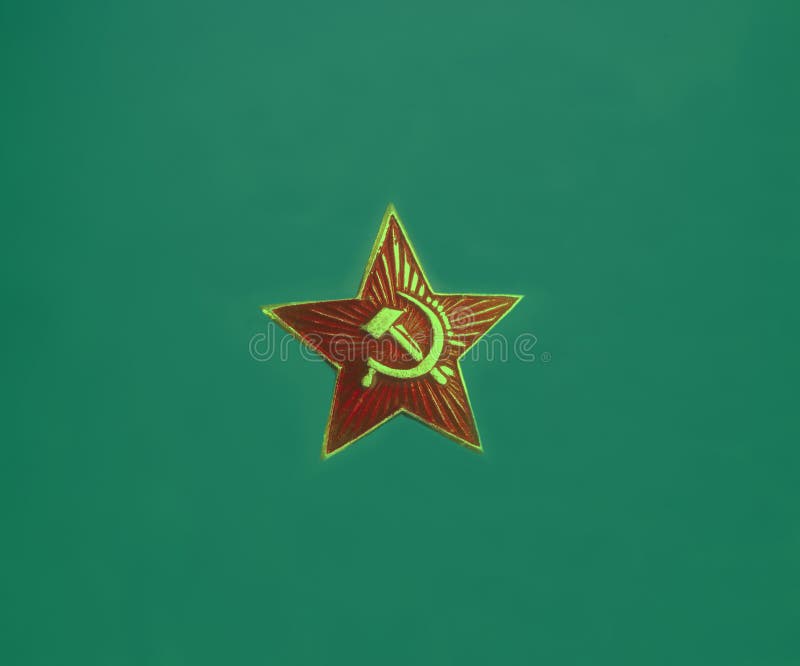 Estrela De URSS Do Soviete No Verde Foto de Stock - Imagem de obsoleto ...