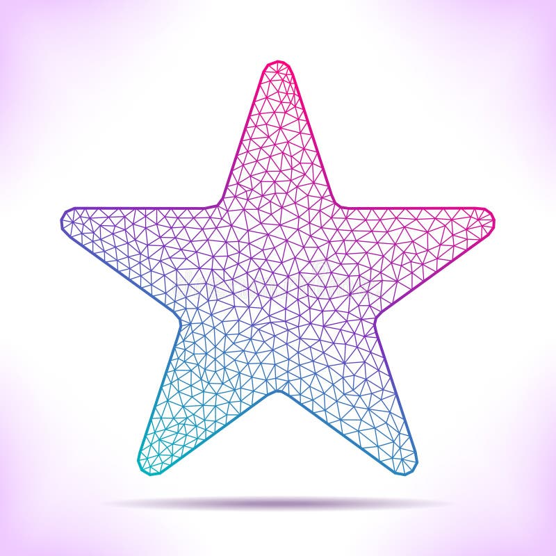 Estrela geométrica ilustração do vetor. Ilustração de estrela - 42236267