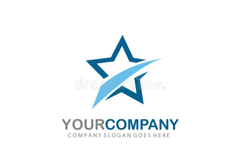 Estrela Logo Design Concept Symbol Ilustração do Vetor - Ilustração de ...