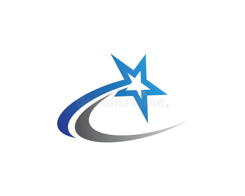 Estrela Logo Template ilustração do vetor. Ilustração de limpo - 107554255