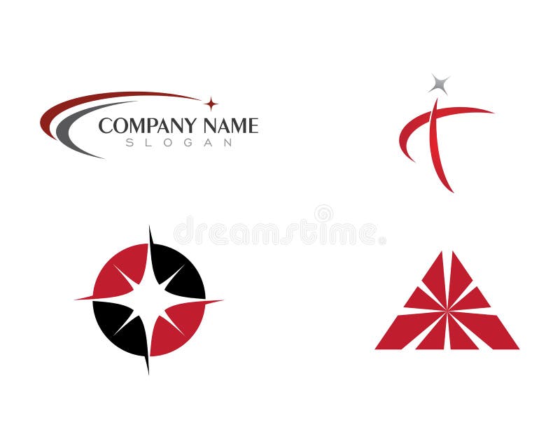 Estrela Logo Template ilustração do vetor. Ilustração de social - 94836730