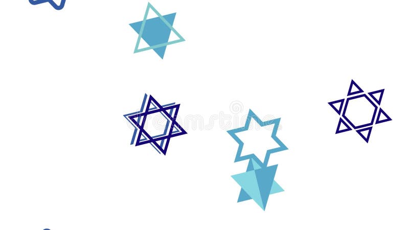 Estrella Azul De Fondo Animado De David Almacen De Video - Vídeo de ...