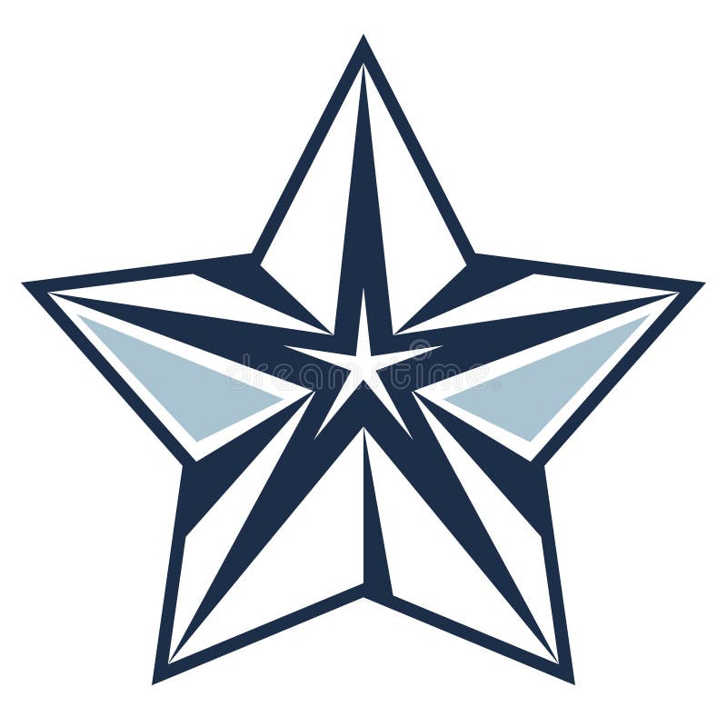 Estrella de calidad azul ilustración del vector. Ilustración de forma ...