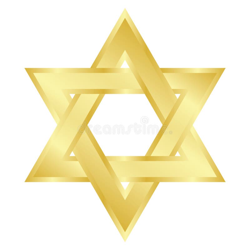 Estrella De David (Magen David) Ilustración del Vector - Ilustración de ...