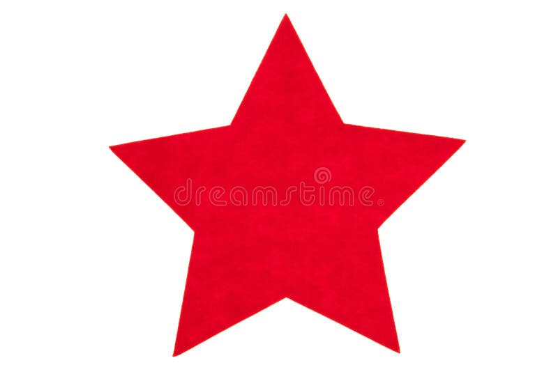 Estrella Del Fieltro Del Rojo Imagen de archivo - Imagen de blanco ...