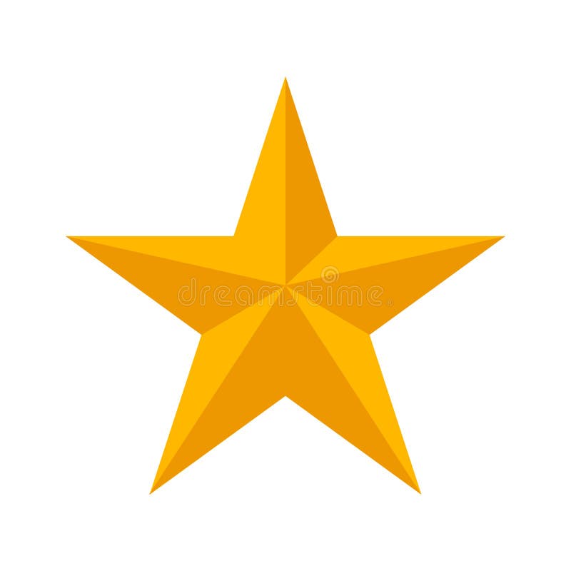 Estrella Grande Aislada En El Fondo Blanco Vector Stock de ilustración ...