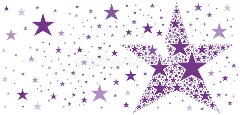 Estrella Grande Hecha De Pequeñas Estrellas Ilustración del Vector ...