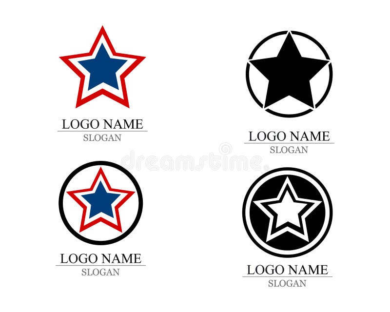 Estrella Logo Template ilustración del vector. Ilustración de insignia ...