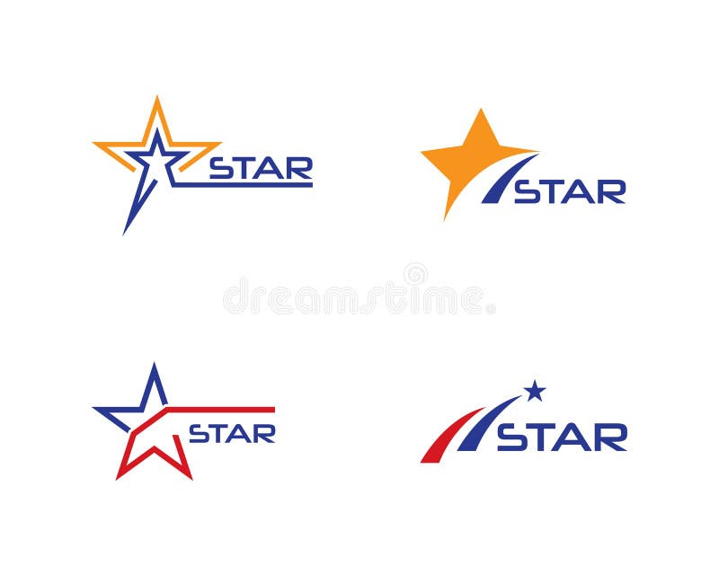 Estrella Logo Template ilustración del vector. Ilustración de muestra ...