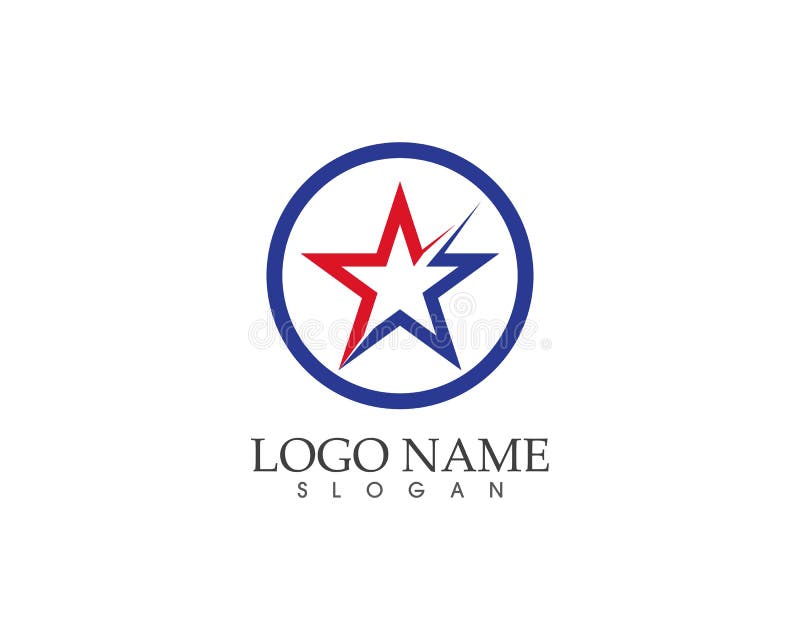 Estrella Logo Template ilustración del vector. Ilustración de emblema ...