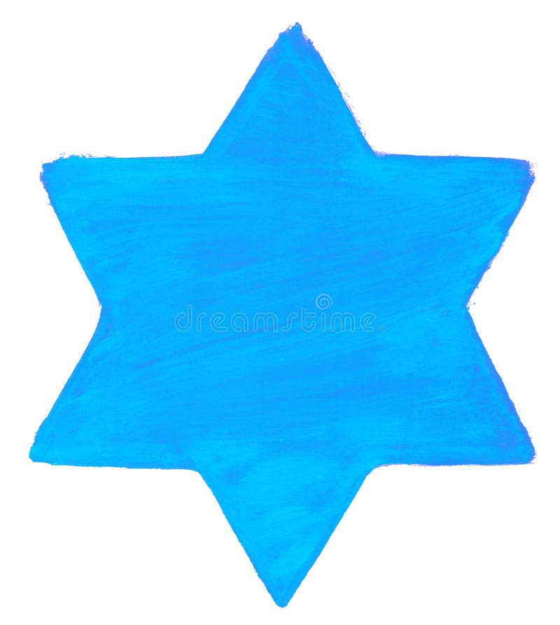 Estrella Pintada a Mano Con Color Azul Foto de archivo - Imagen de ...