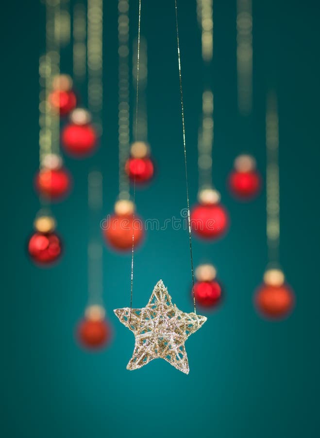 Estrella Reluciente De La Navidad Foto de archivo - Imagen de dorado ...