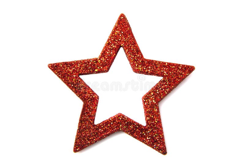 Estrella roja del brillo foto de archivo. Imagen de tapa - 27484540
