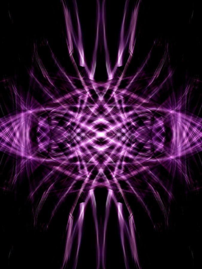 Estrella Violeta En Un Fondo Negro. Stock de ilustración - Ilustración ...