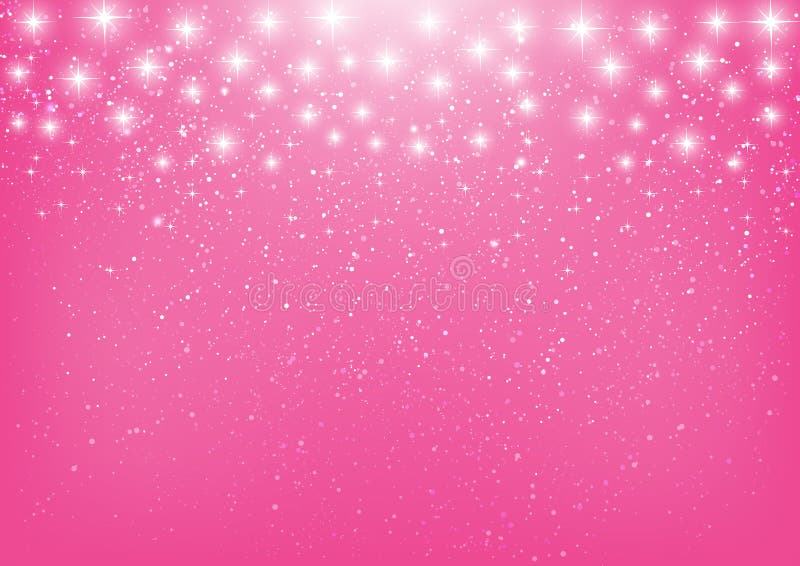 El Color De Rosa Stars El Fondo Ilustración del Vector - Ilustración de ...