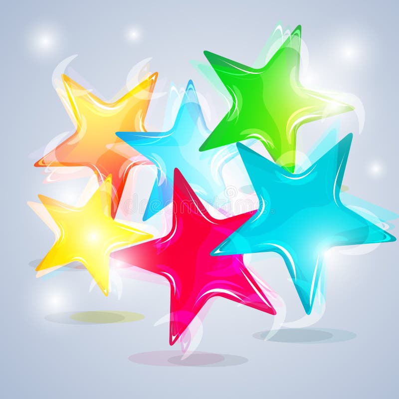 Estrellas Coloridas Ilustraciones Stock, Vectores, Y Clipart – (7,229 ...