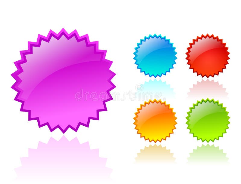 Estrellas Del Color Del Vector Ilustración del Vector - Ilustración de ...