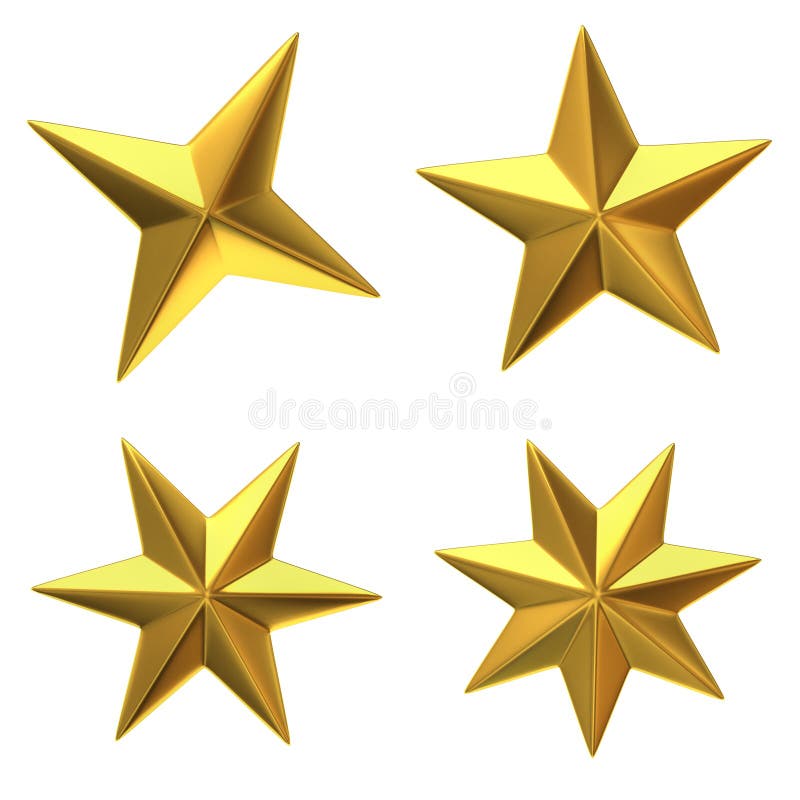 Estrellas doradas stock de ilustración. Ilustración de objetos - 16112686