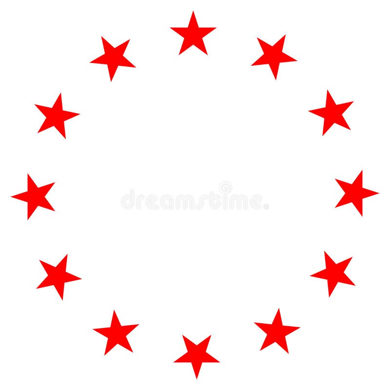 Estrellas Estrellas En Círculo Ilustración del Vector - Ilustración de ...