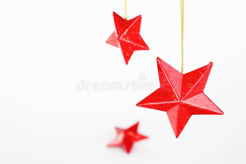 Estrellas navideñas rojas imagen de archivo. Imagen de compras - 1173031