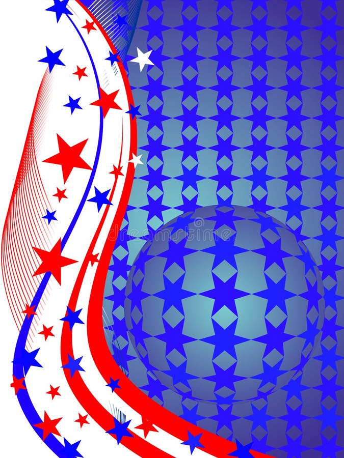 Estrellas y rayas ilustración del vector. Ilustración de cinta - 15546564