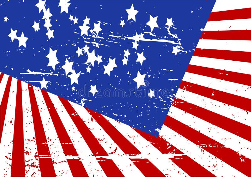 Estrellas y rayas ilustración del vector. Ilustración de oxidado - 4477002