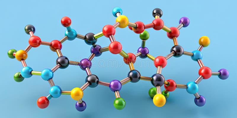 Estrogen Hormone Molecular Structure 3D Visualization of the Estrogen ...