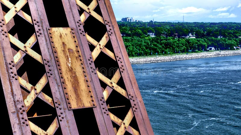 Quebec, El Puente De Campbellton Foto de archivo - Imagen de punta ...