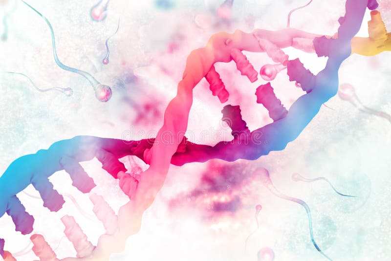 Estructura de la DNA stock de ilustración. Ilustración de molecular ...