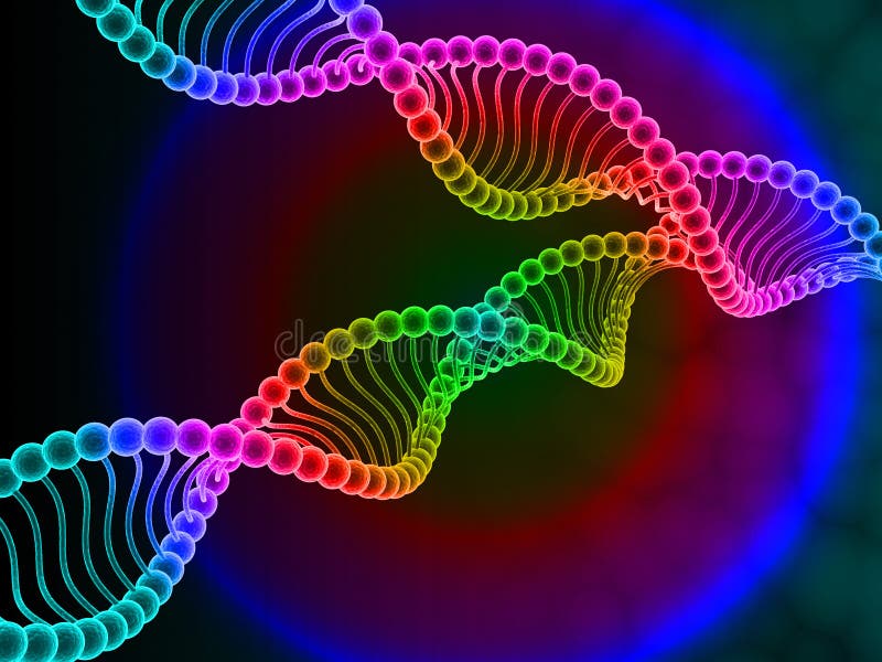 Estructura De La DNA Del Ejemplo De Digitaces En Fondo Del Color Stock ... Estructura De La DNA Del Ejemplo De Digitaces En Fondo Del Color Stock ...