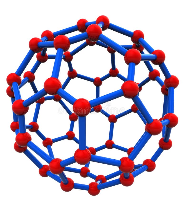 Estructura molecular stock de ilustración. Ilustración de azul - 13845475