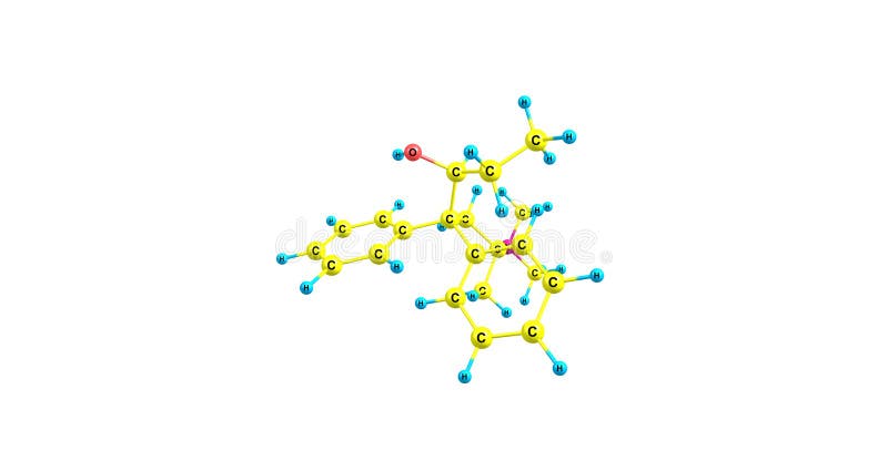 Estructura Molecular De Betamethadol Aislada En Blanco Stock de ...