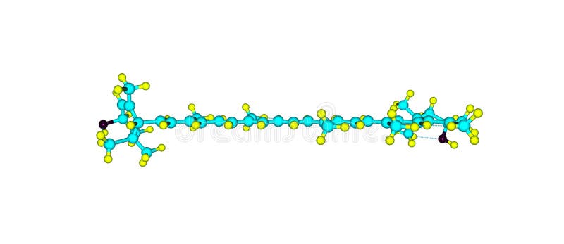 Molécula De Xantofila De Luteína. Es Tipo De Aditivo Alimentario ...