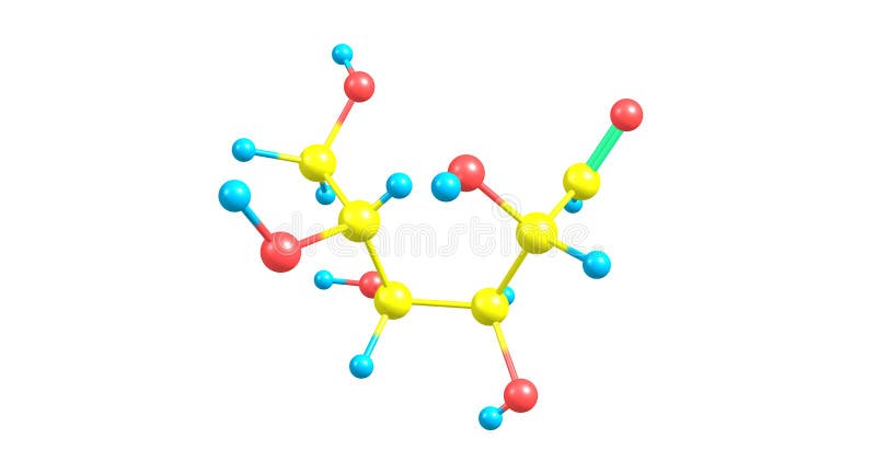 3d Estructura De La Manosa, Un Monómero Del Azúcar Del Serie De La ...