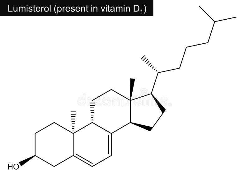 Estructura Molecular De La Vitamina D Del Lumisterol Stock de ...