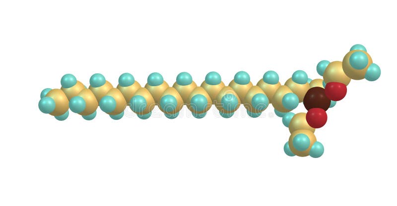 Estructura Molecular De Octadecyltrimethoxysilane Aislada En Blanco ...