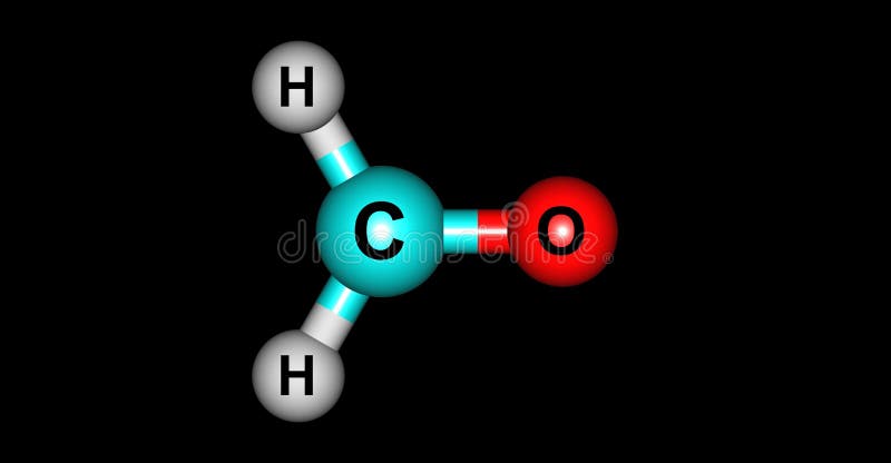 Estructura 3d Del Formaldehído, Comp Orgánicos Naturales Stock de ...