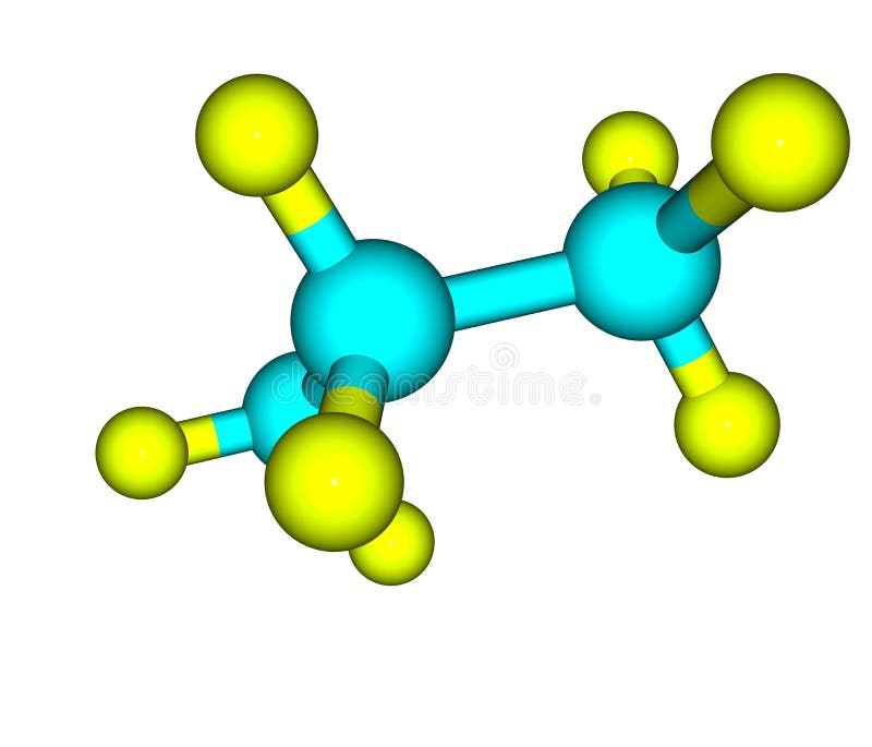 Icono De Línea De Estructura Molecular Propano Ilustración del Vector ...