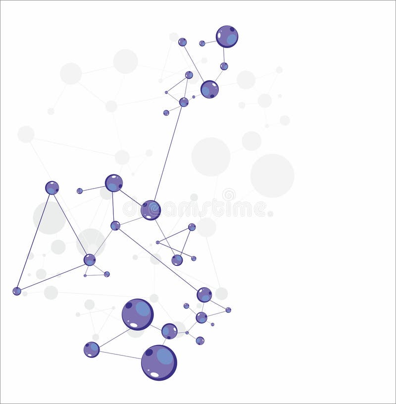 Estructuras moleculares ilustración del vector. Ilustración de ...