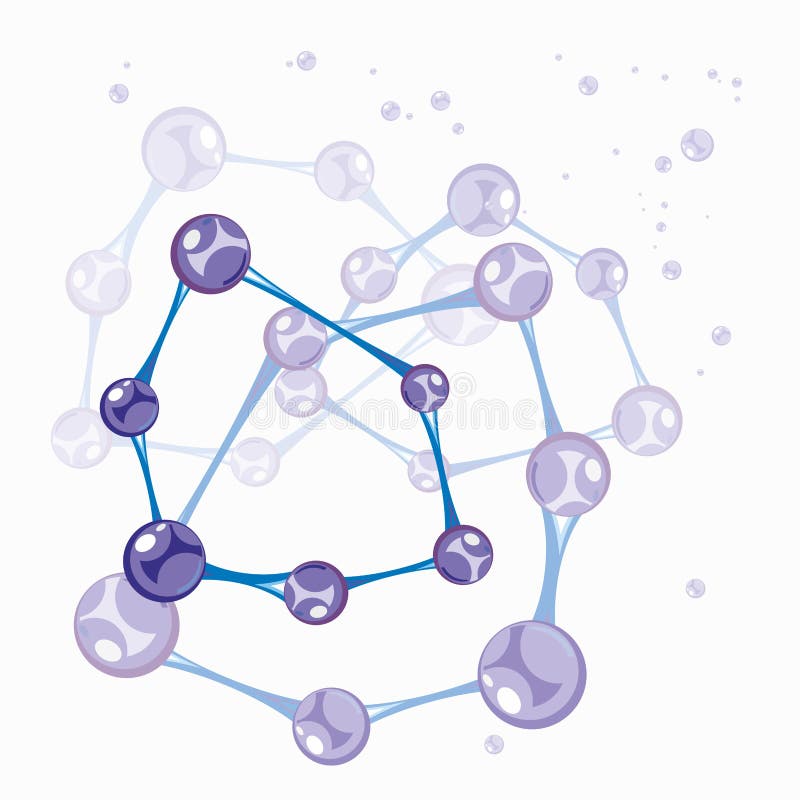 Estructuras moleculares ilustración del vector. Ilustración de ...