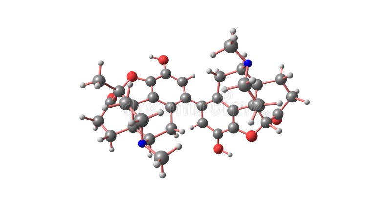 Estrutura Molecular De Metopon Isolada No Branco Ilustração Stock ...