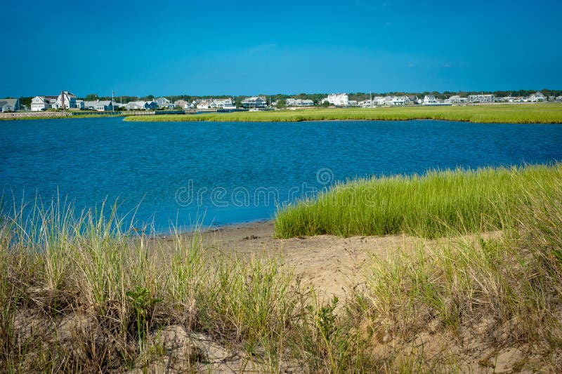 Estuary in Coastal Area of Cape Cod, Massachusetts Stock Image - Image ...