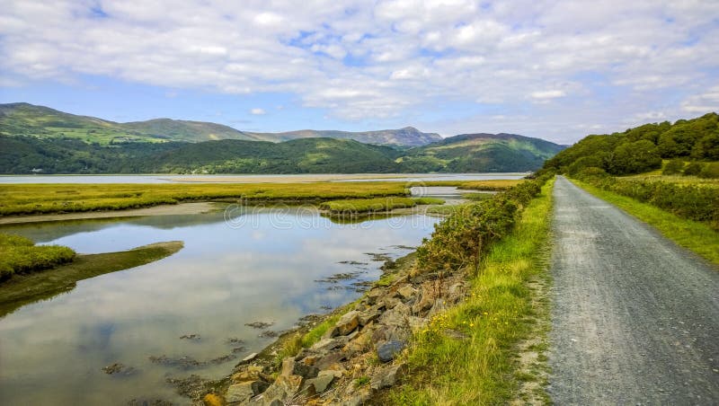 Estuary stock photo. Image of nature, footpath, park - 44220080