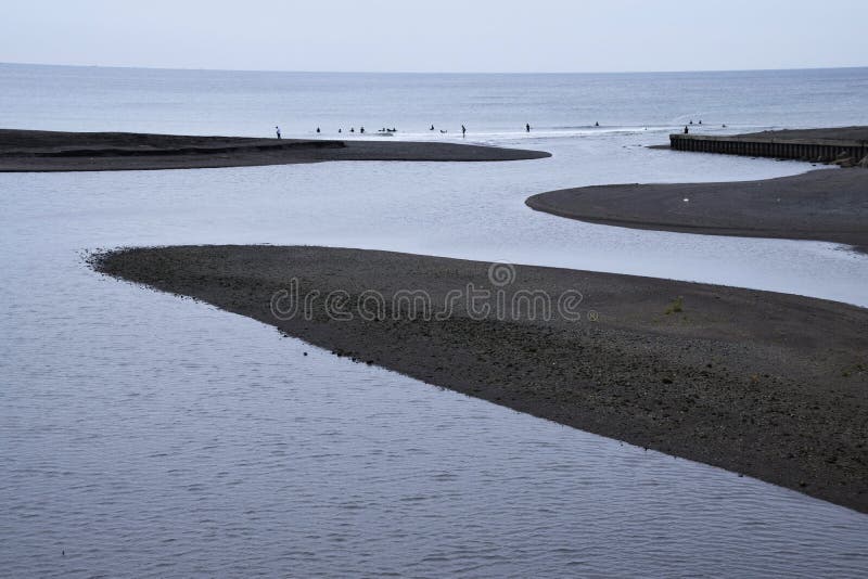 Estuary stock photo. Image of asian, hurricane, kanagawa - 101141420