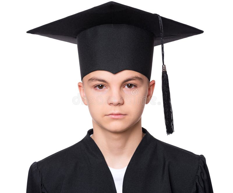 Estudiante Adolescente Graduado Del Muchacho Imagen de archivo - Imagen ...