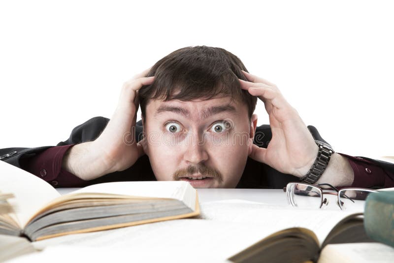 Estudiante Desesperadamente Interrogativo De La Expresión Imagen de ...