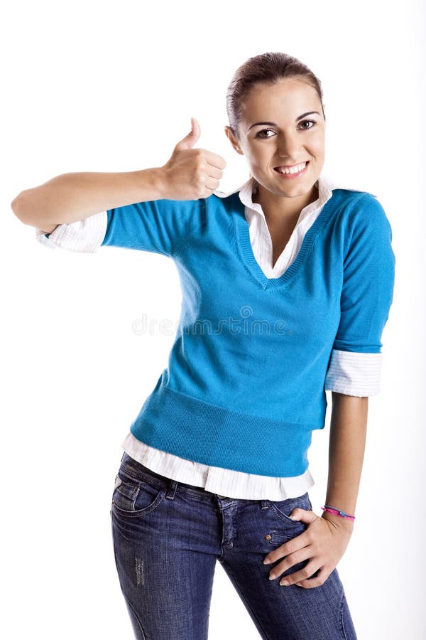 Estudiante feliz imagen de archivo. Imagen de feliz, mano - 12805653